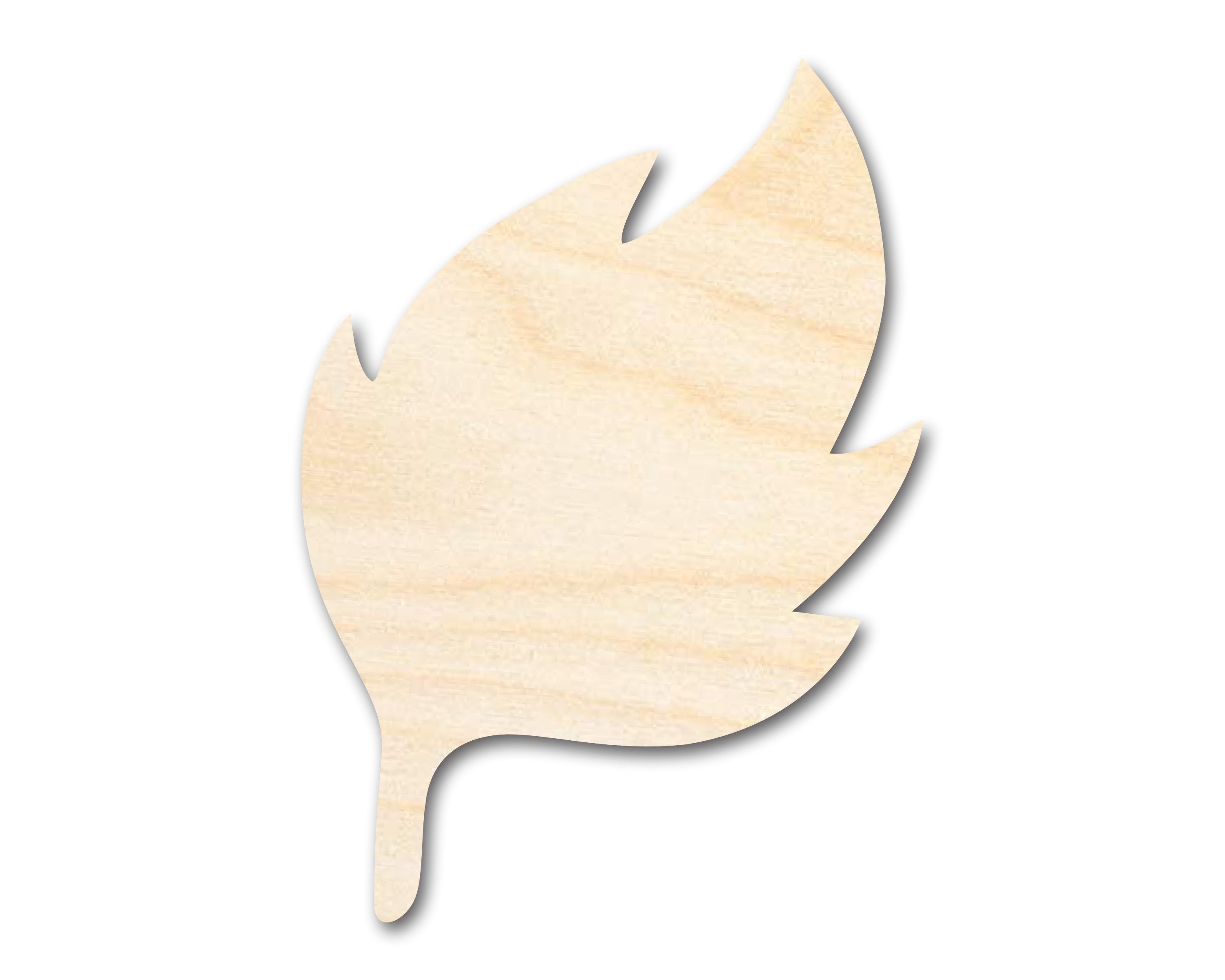 Bigger Better | Unfinished Wood Earth Leaf Element Shape | DIY Craft ...