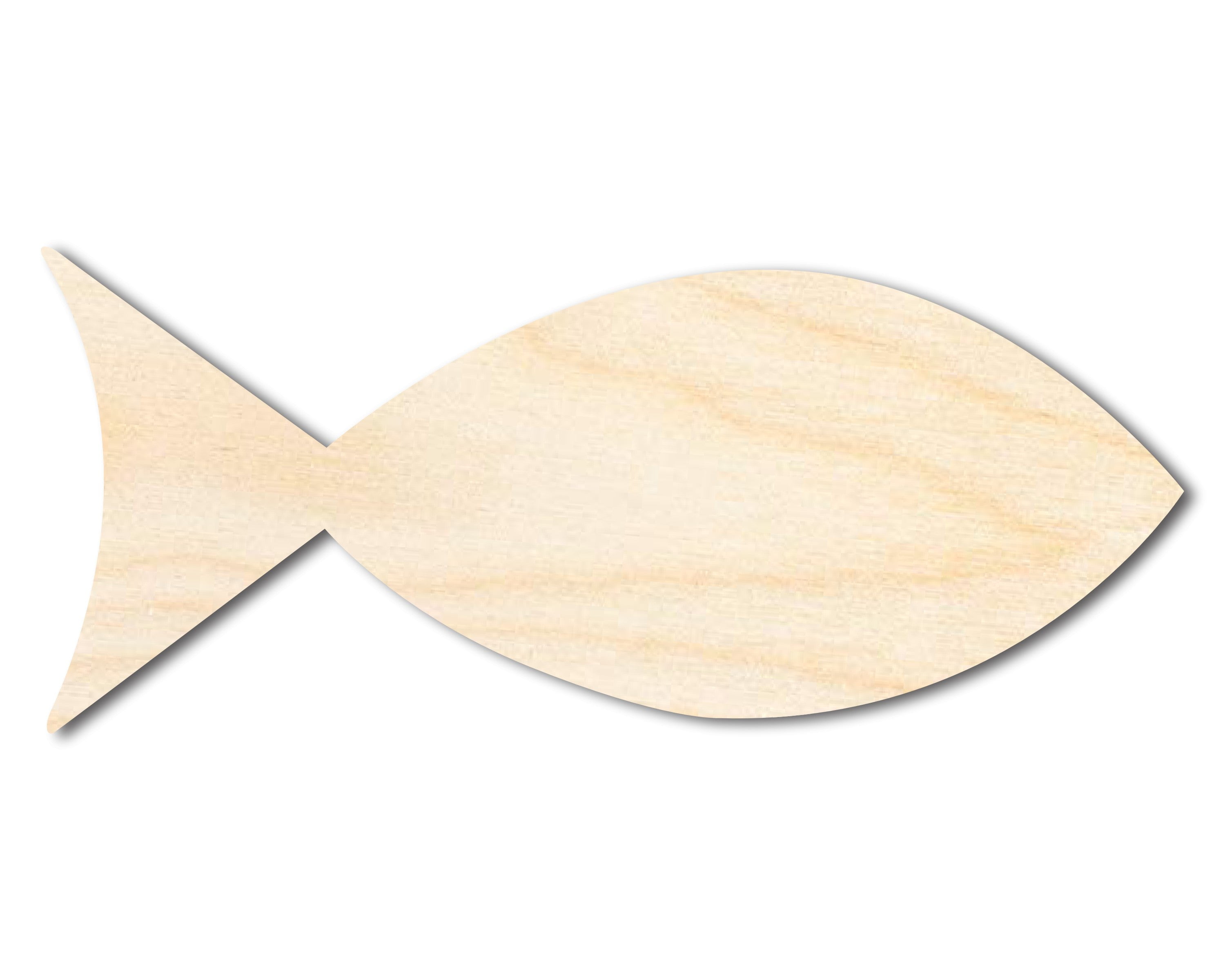 Bigger Better | Unfinished Wood Fish Shape Silhouette | DIY Craft ...