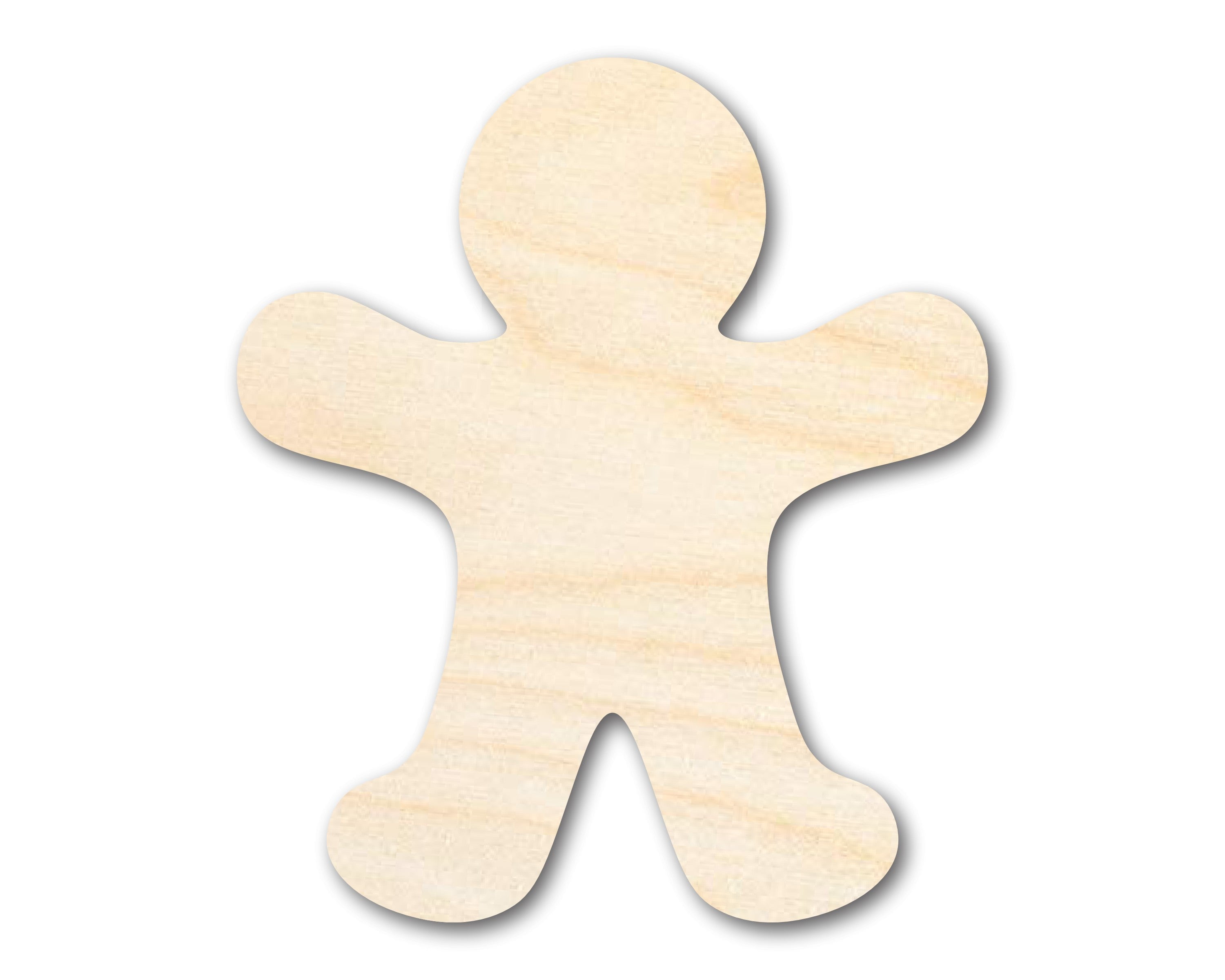Bigger Better | Unfinished Wood Gingerbread Man Shape | DIY Craft ...
