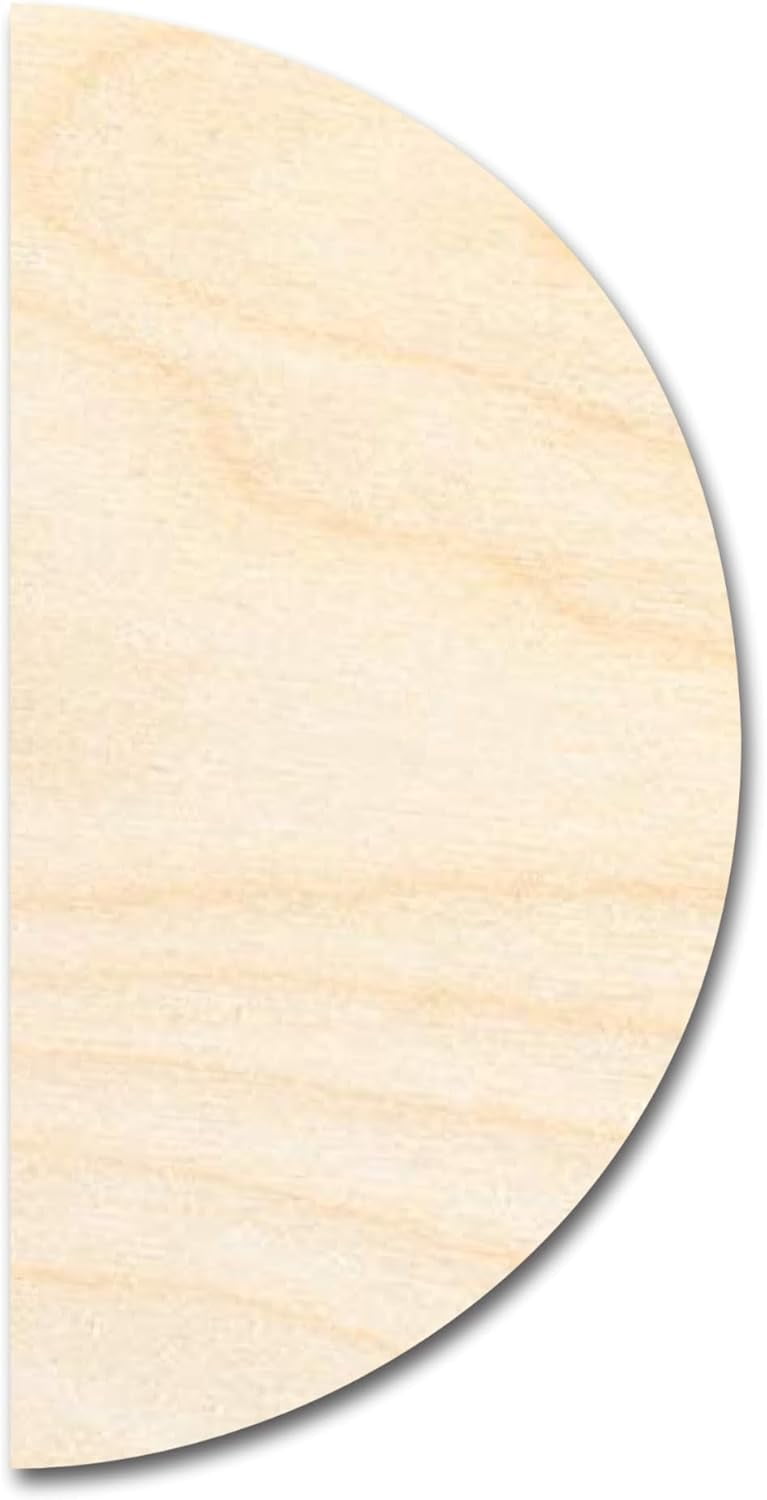 Bigger Better | Unfinished Wood Half Semi Circle Shape | DIY Craft ...