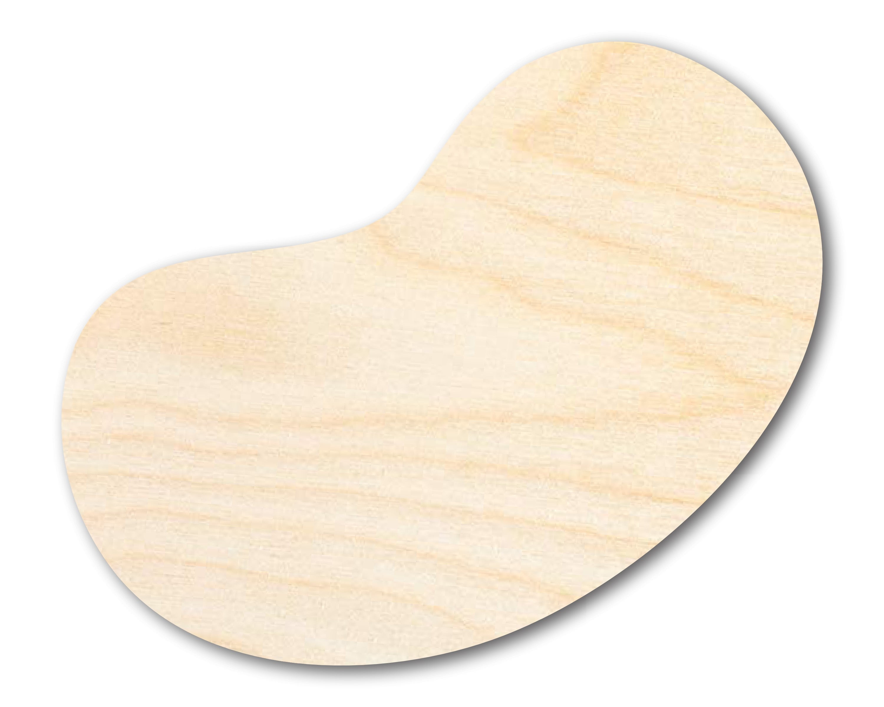 Bigger Better | Unfinished Wood Jellybean Shape | DIY Craft Cutout | 24 ...