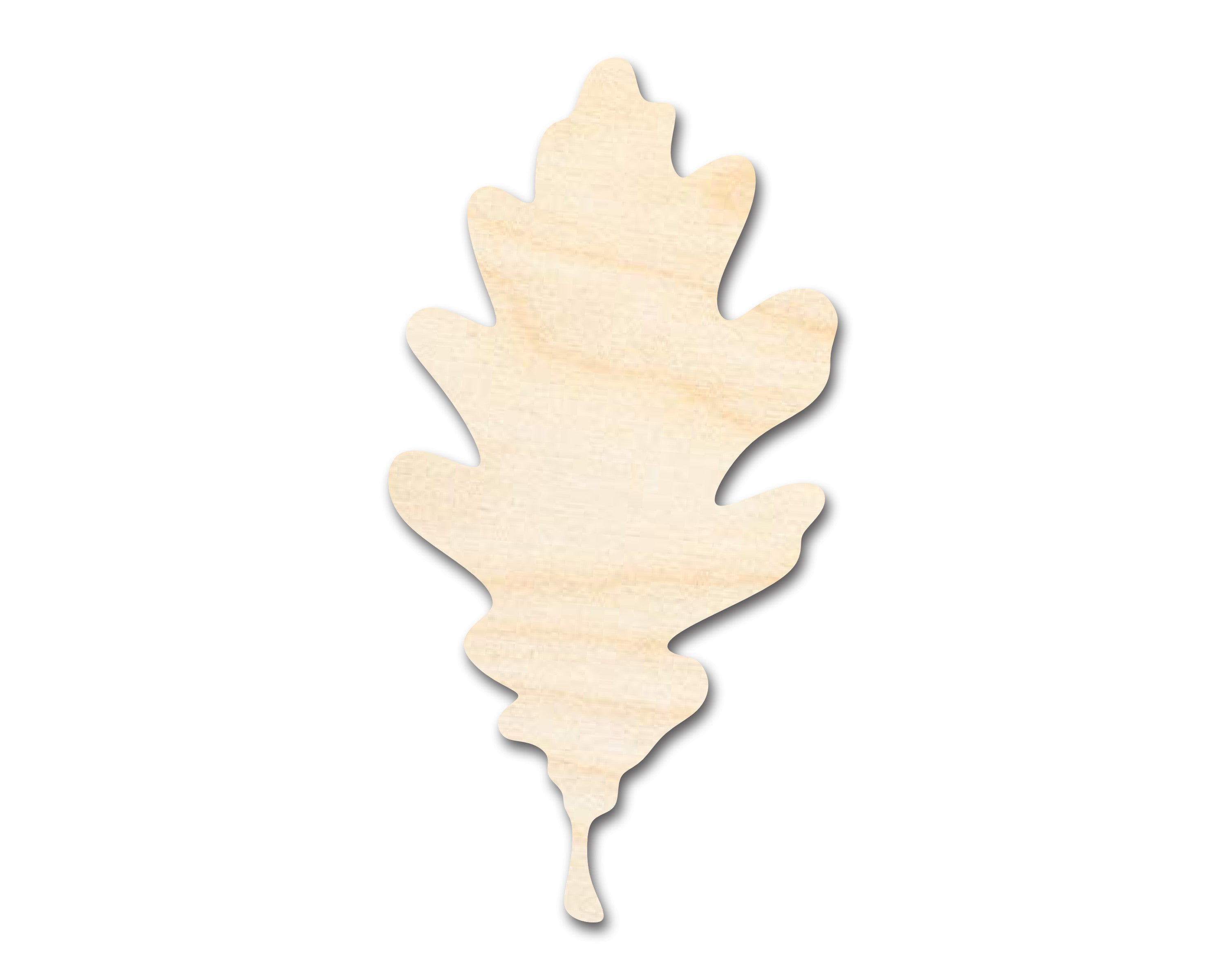 Bigger Better | Unfinished Wood Oak Leaf Shape | DIY Craft Cutout 18 ...