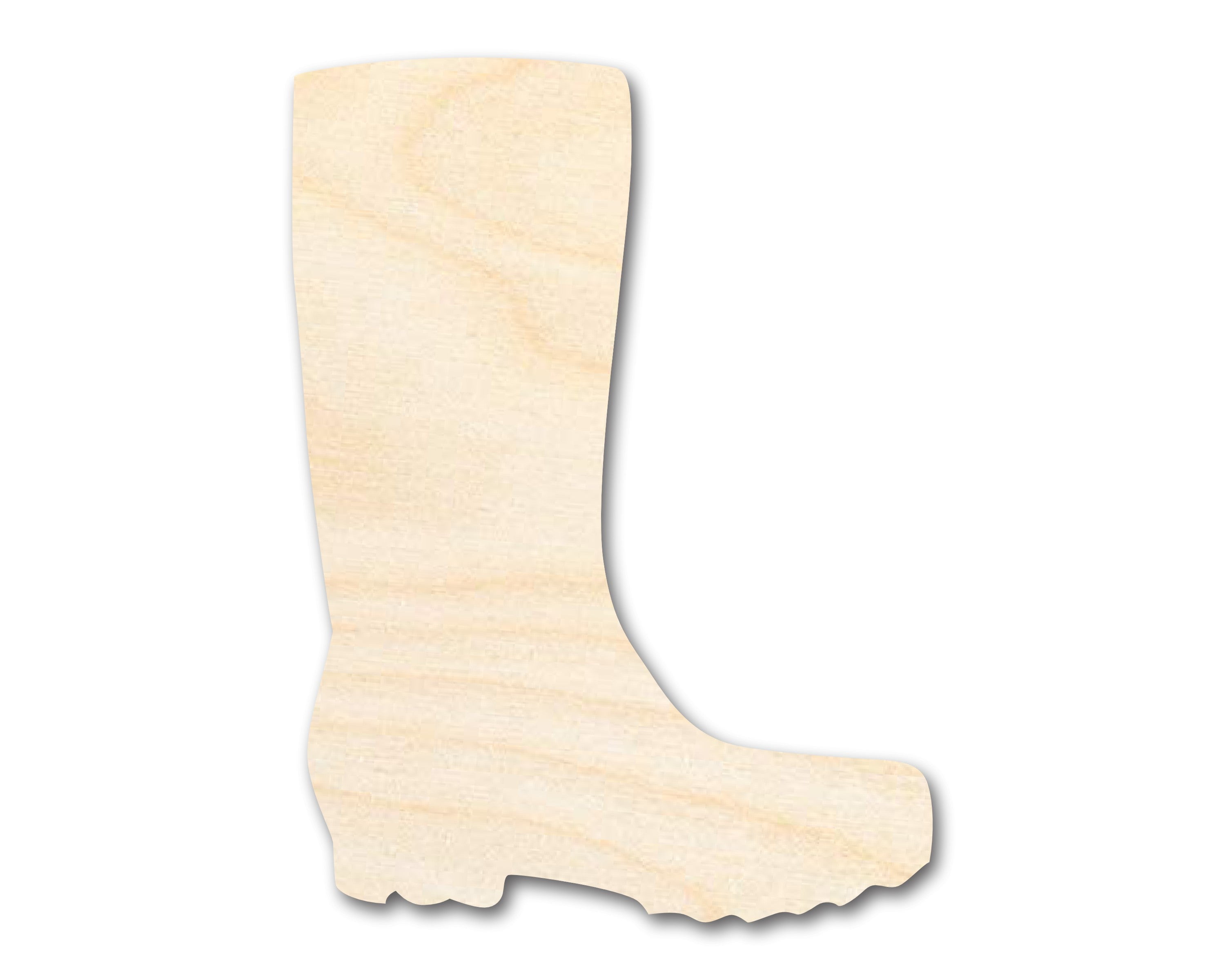 Bigger Better | Unfinished Wood Rain Mud Boot Shape | DIY Craft Cutout ...