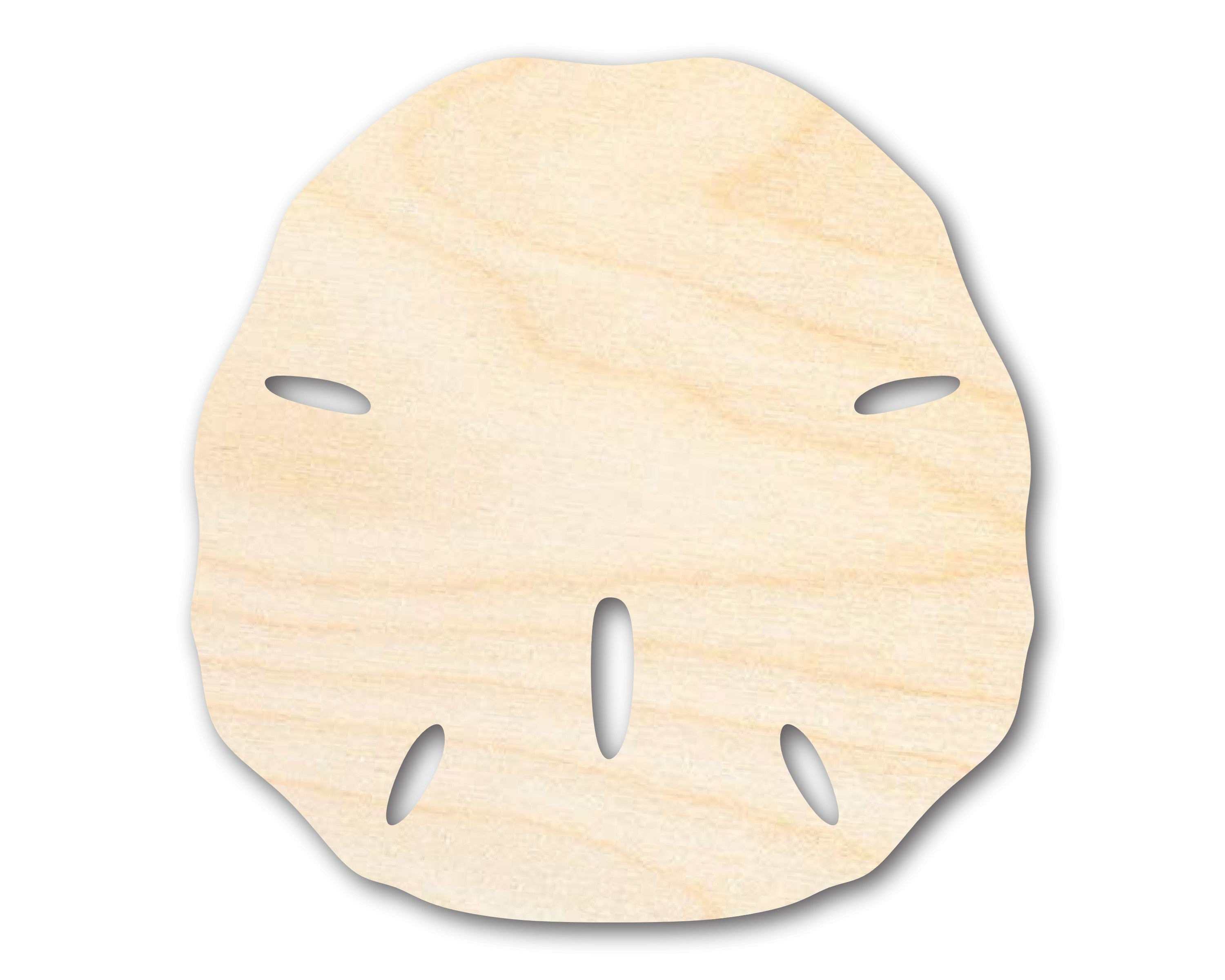 Bigger Better | Unfinished Wood Sand Dollar Shape | DIY Craft Cutout ...