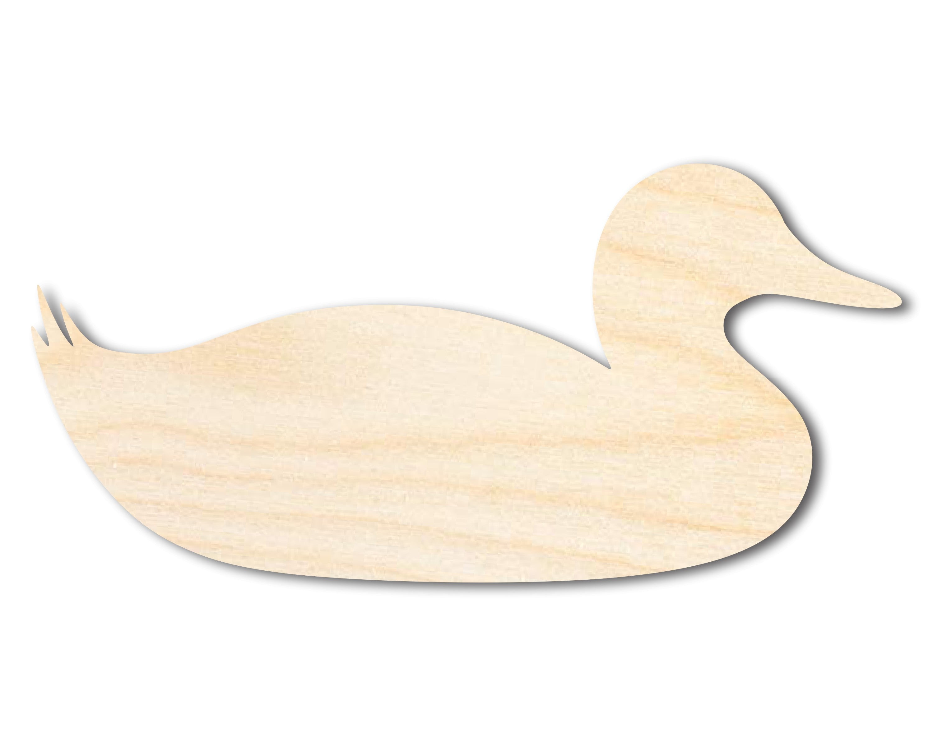 Bigger Better | Unfinished Wood Sitting Duck Shape | DIY Craft Cutout ...