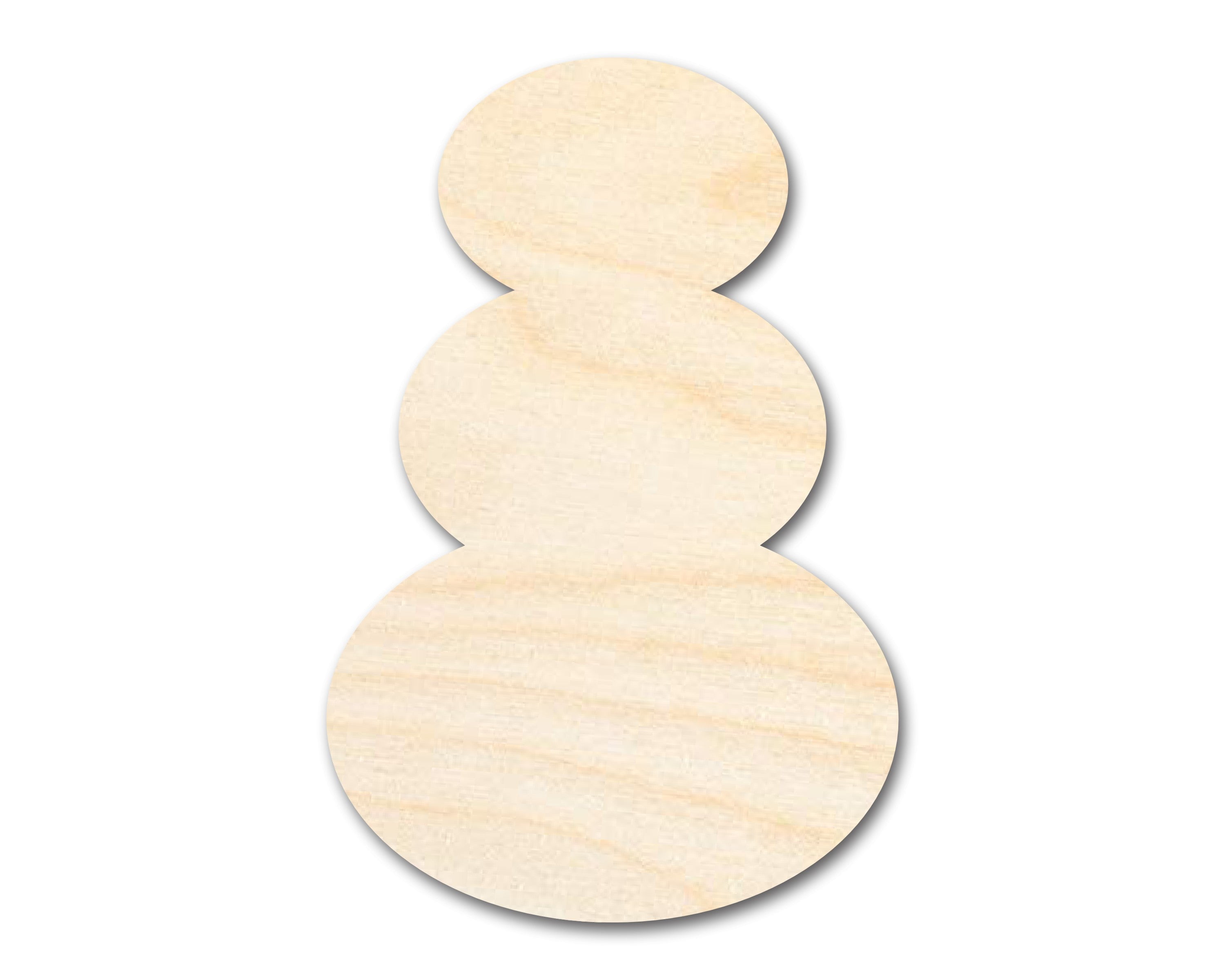 Bigger Better | Unfinished Wood Snowman Silhouette | DIY Craft Cutout ...