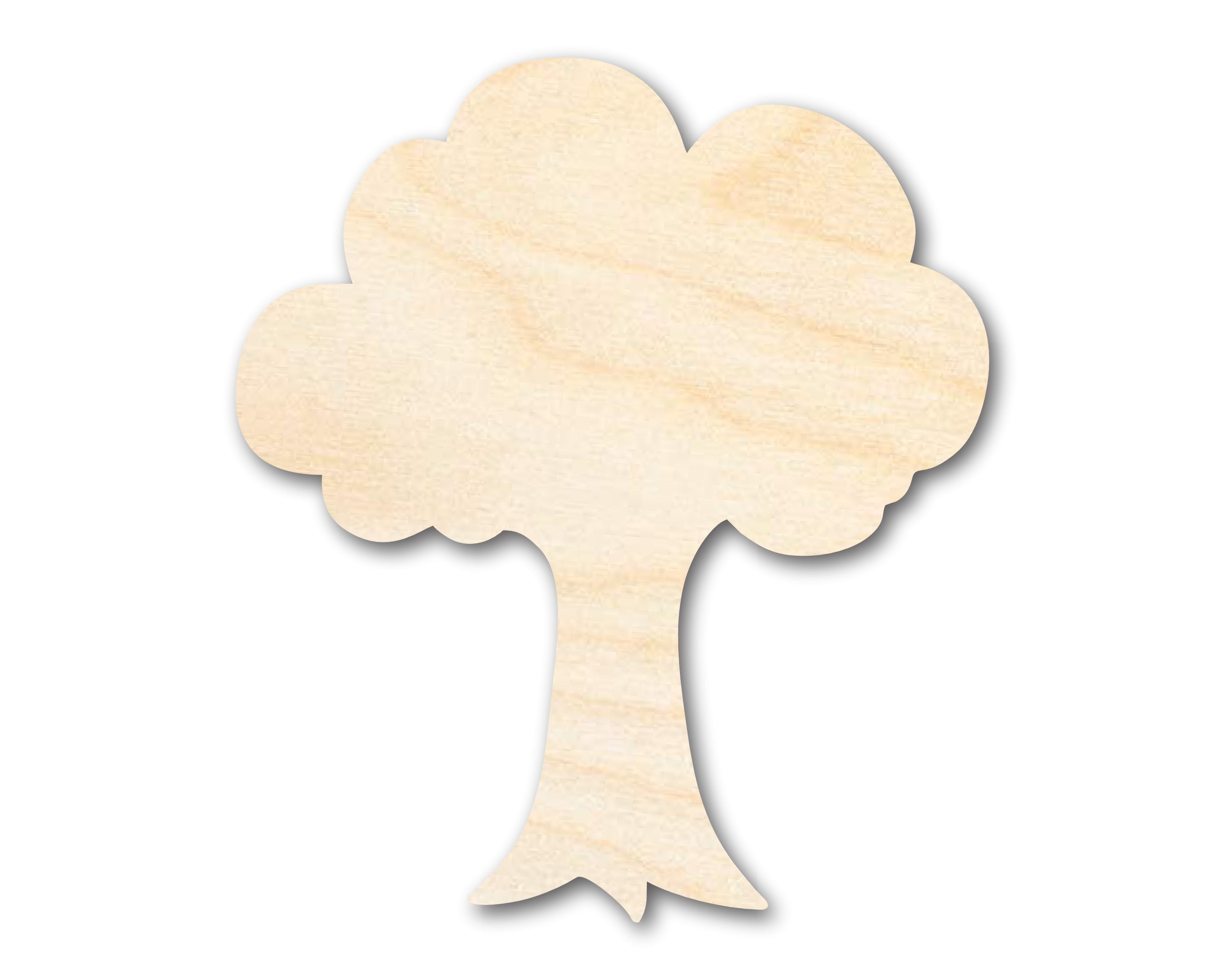 Bigger Better | Unfinished Wood Tree Shape | DIY Craft Cutout 36" / 1/2 ...