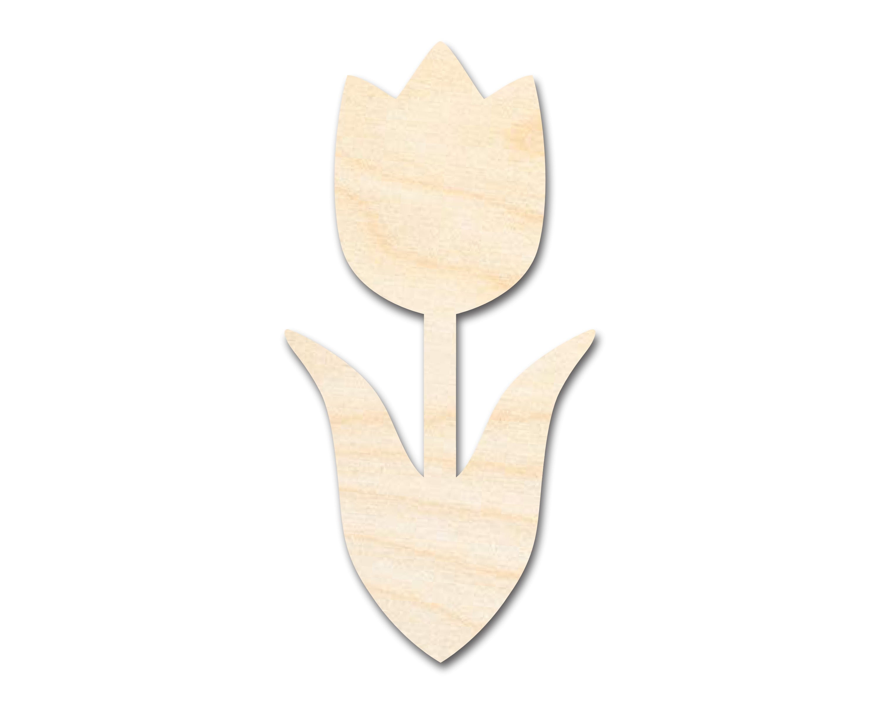 Bigger Better | Unfinished Wood Tulip Flower Shape | DIY Craft Cutout ...