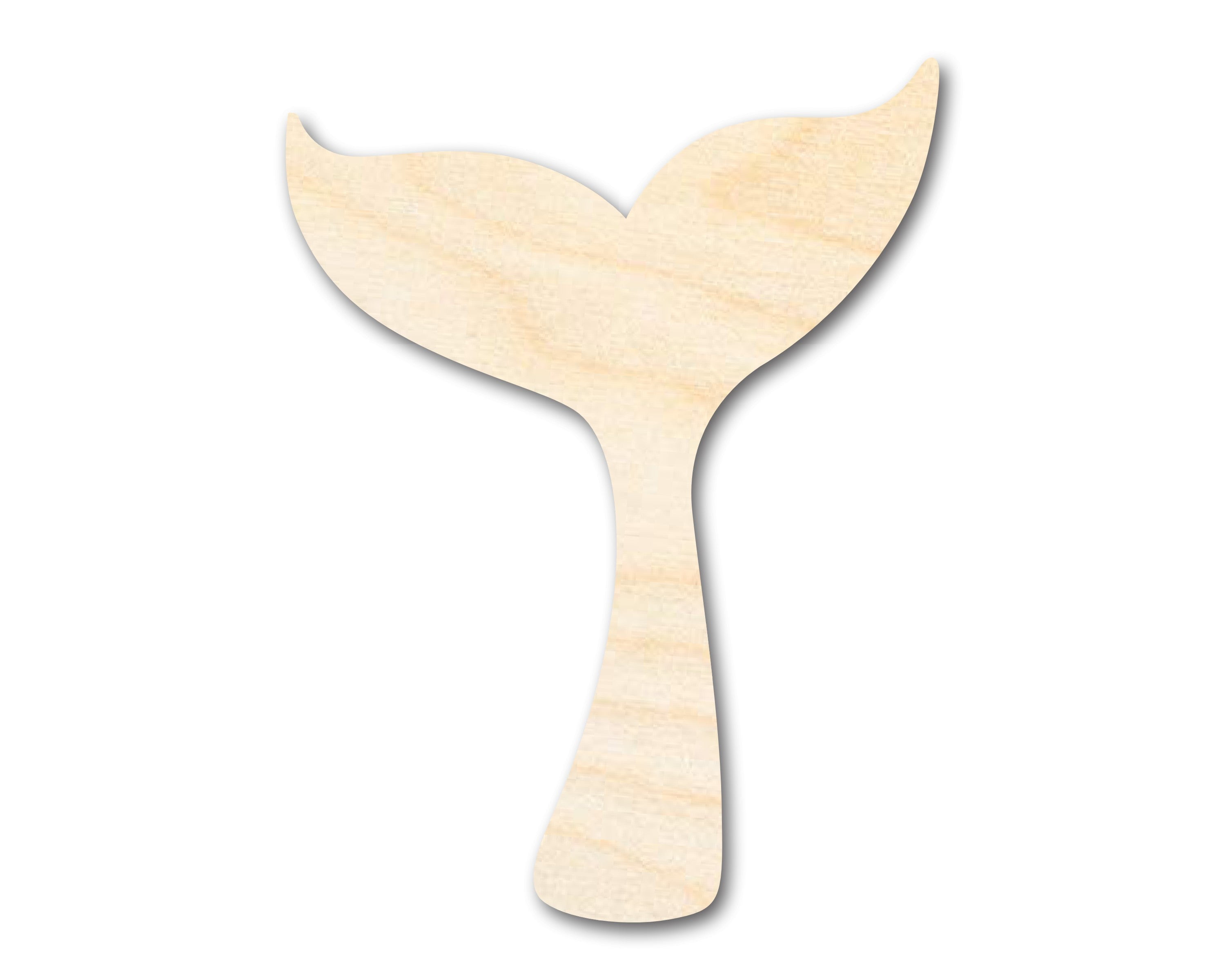 Bigger Better | Unfinished Wood Whale Tail Shape | DIY Craft Cutout 36 ...
