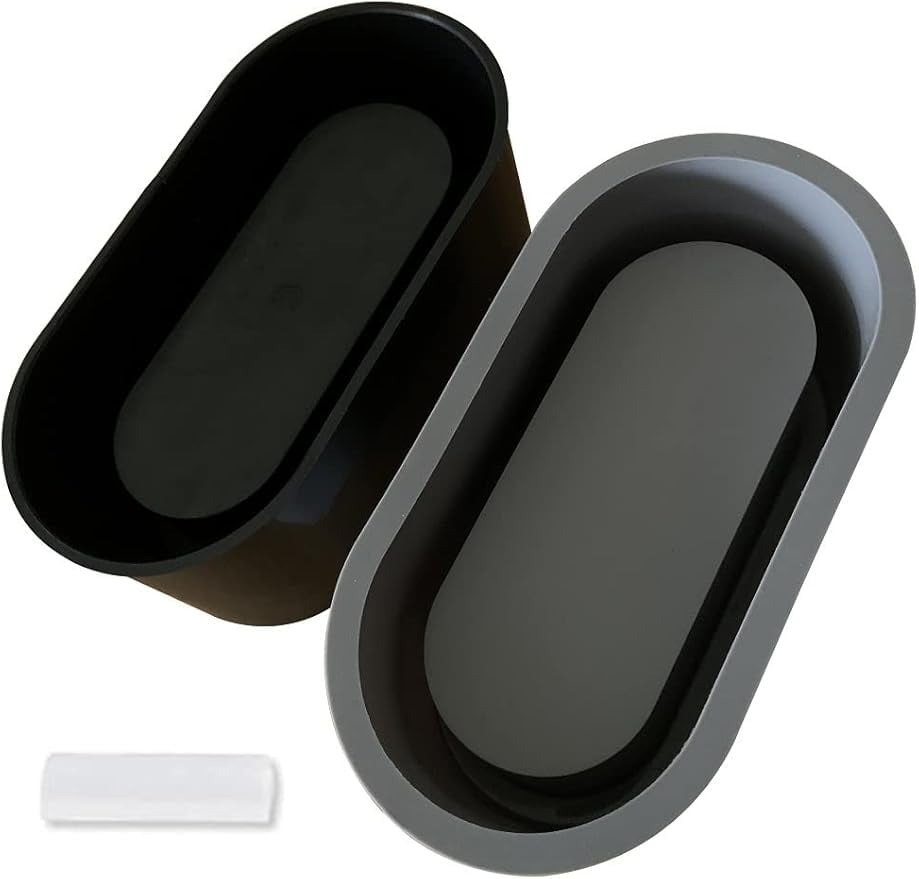 Bigger Oval Silicone Planter Mold, Oval Shape 7 x 3.3 Inch (L x H ...