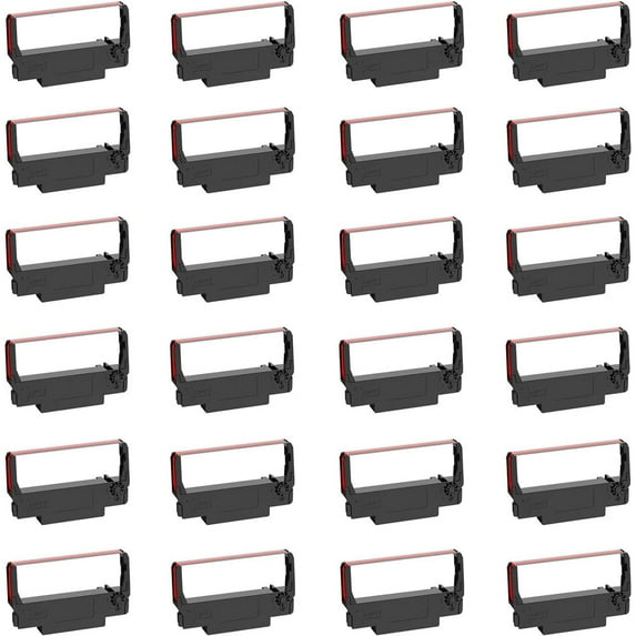 Bigger Printer Ribbon for Epson ERC-30 ERC-34 ERC-38, Black and Red, 5m ...
