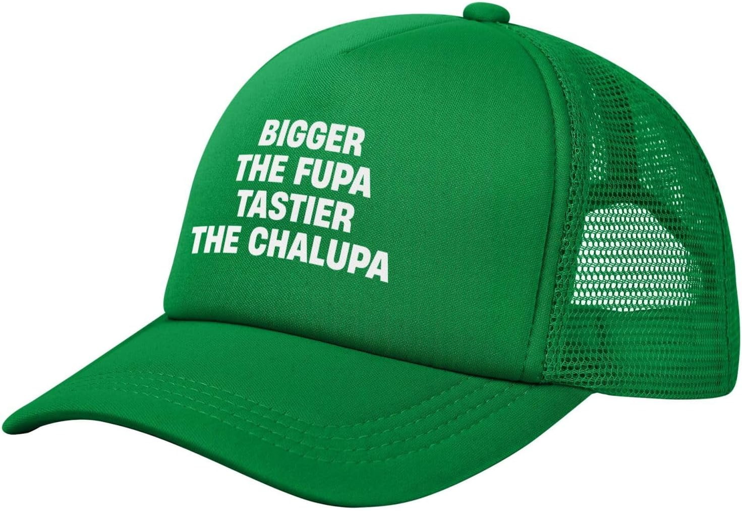Bigger The FUPA Tastier The Chalupa Hat Mesh Trucker Hat Funny Baseball ...