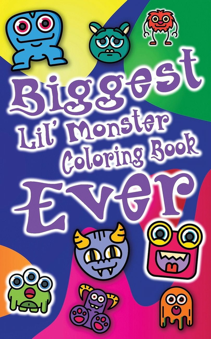 Biggest Lil' Monster Coloring Book Ever: Fun with Monsters, Numbers ...