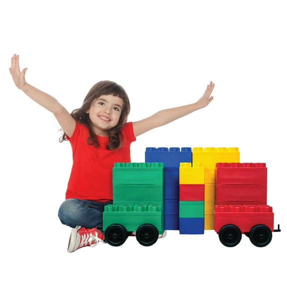 BiggoBlocks Jumbo Blocks for Kids Ages 3-8, Indoor Outdoor Large ...