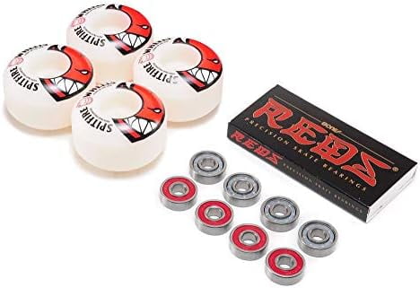 Bighead 59mm White W/Green Skateboard Wheels (Set of 4) - Walmart.com