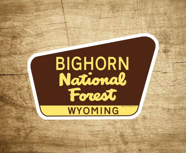 Bighorn National Forest Decal Sticker Wyoming Park Sticker Phone Decal ...