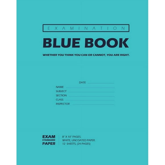 Blue Book Exam