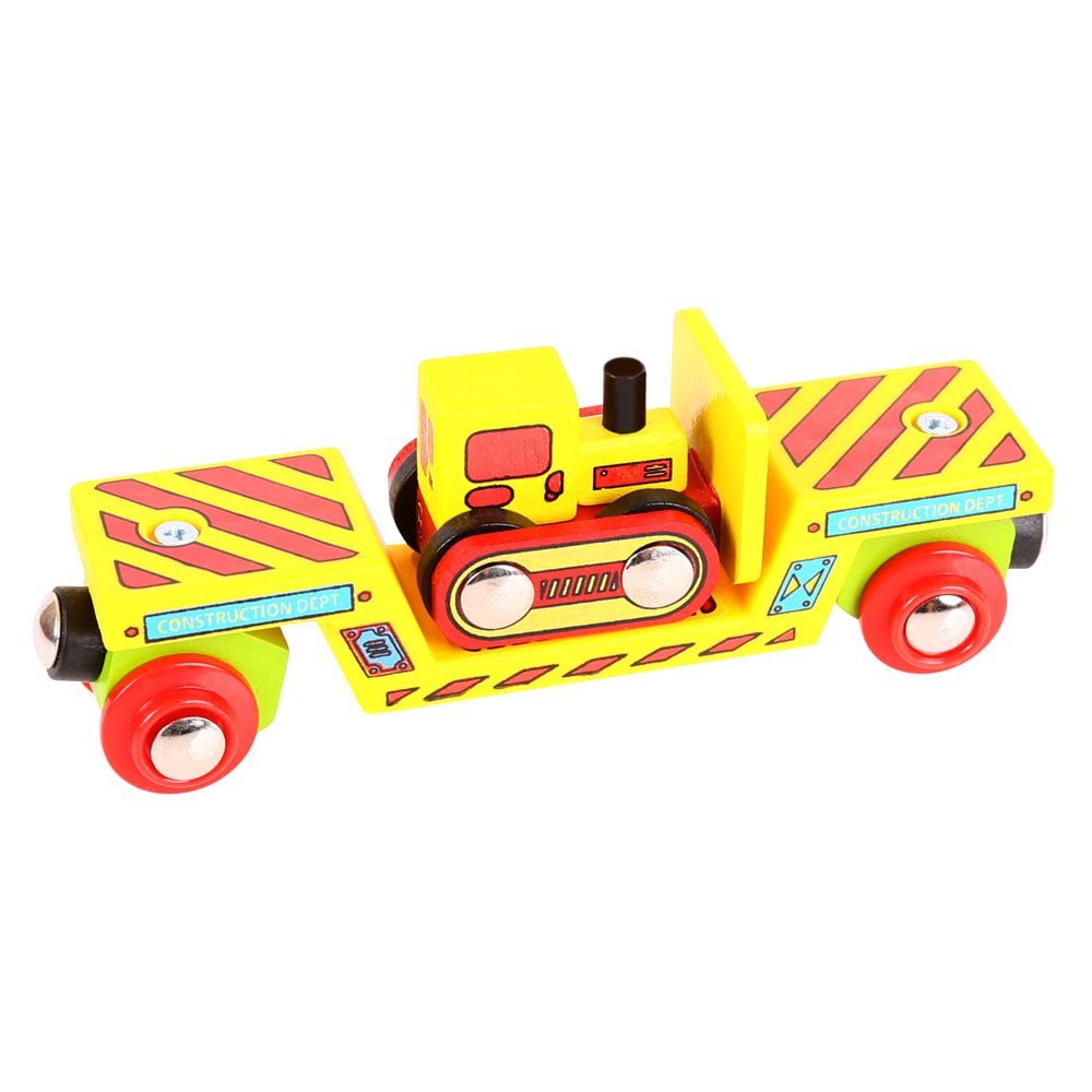Bigjigs Rail Bulldozer Low Loader - Walmart.com