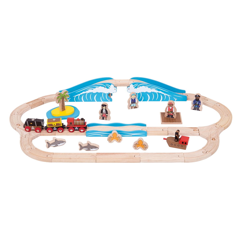 Bigjigs Rail - Pirate Train Set - Walmart.com