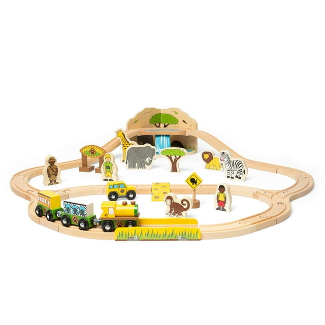 Bigjigs Rail - Safari Train Set - Walmart.com