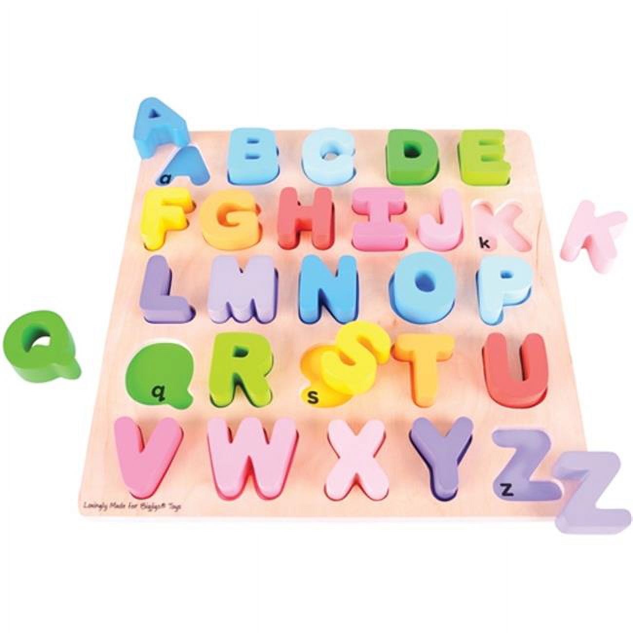 Bigjigs Toys Chunky Alphabet Puzzle Uppercase - Walmart.com