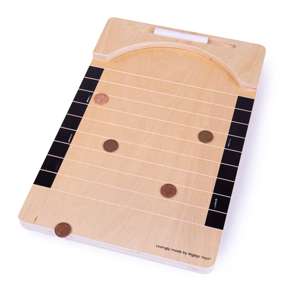 Bigjigs Toys, Penny Board MMF7 Push Game, Wooden Toys, Shove Halfpenny ...
