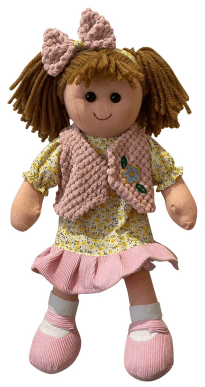 Bigjigs Toys Toys Poppy Rag Doll (Small) - 28cm Small Rag Doll for 1 ...