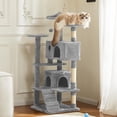 Bigleap 54" Multi-Level Cat Tree Tower for Indoor Cats, Light Gray with ...