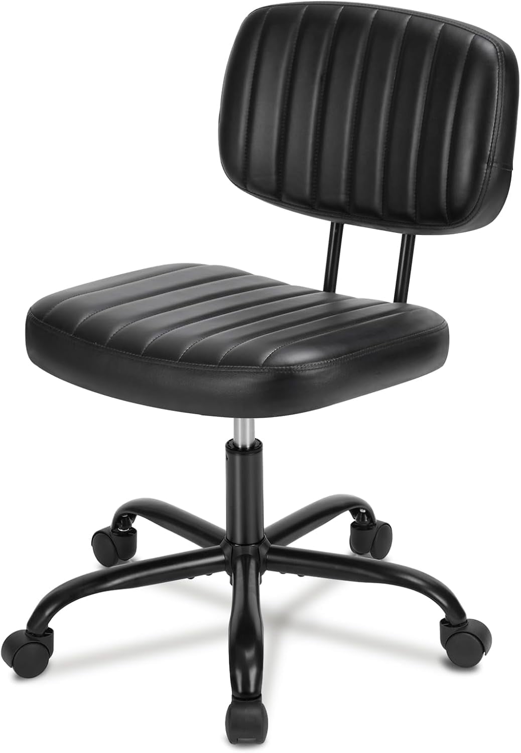 Bigleap Office Chair, Computer Chair with Lumbar Support, Comfy Armlees ...