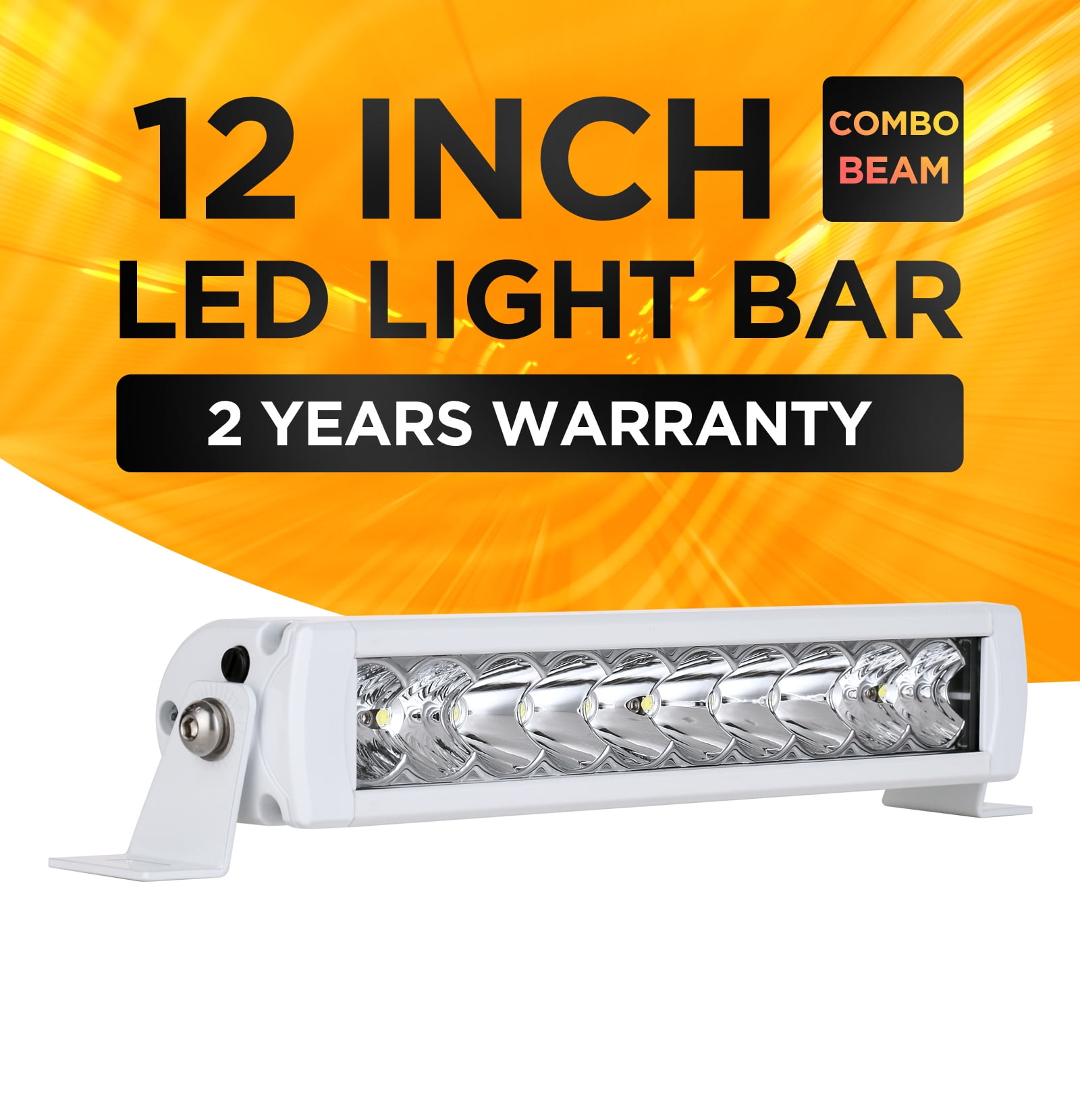 Biglion.x 12 inch LED Light Bar Combo Spot Flood 80W 8000LM Single Row ...