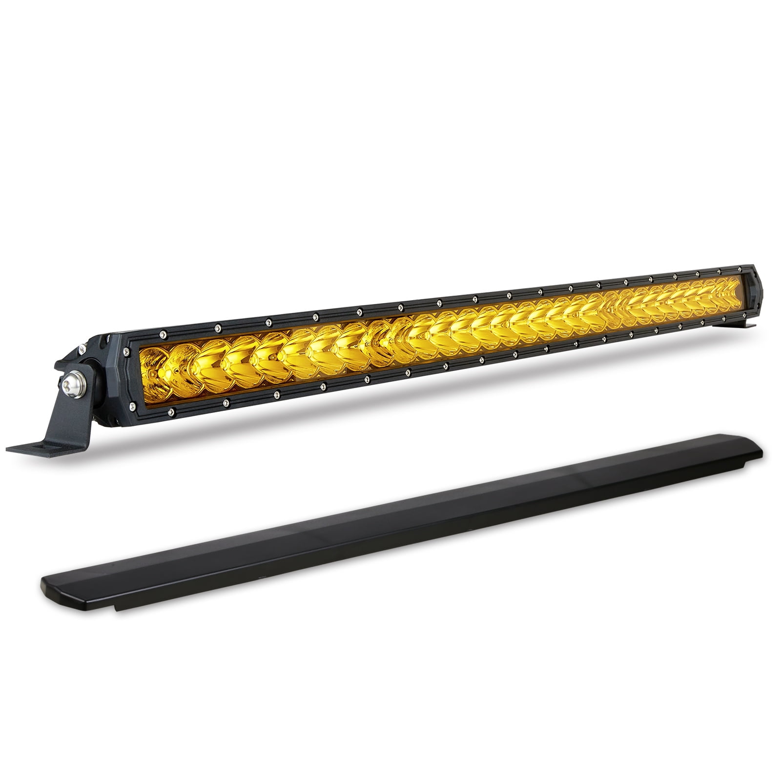 Biglion.x 32inch Amber LED Light Bar Slim 300W 33000LM Combo Spot Flood ...