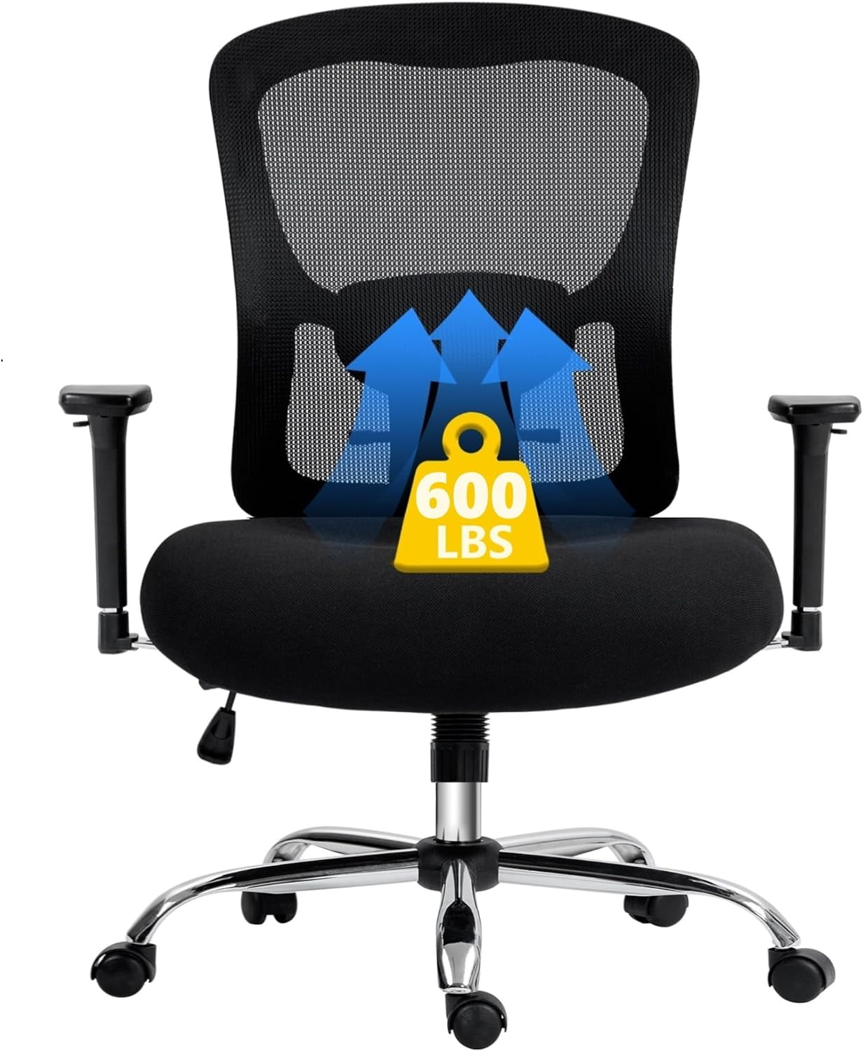 Bigroof Big Tall Office Chair 600lbs Ergonomic Executive Computer Desk ...