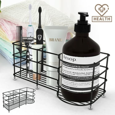 Bigroof Toothbrush Holder 7 Slots, Rustproof Stainless Steel Bathroom ...