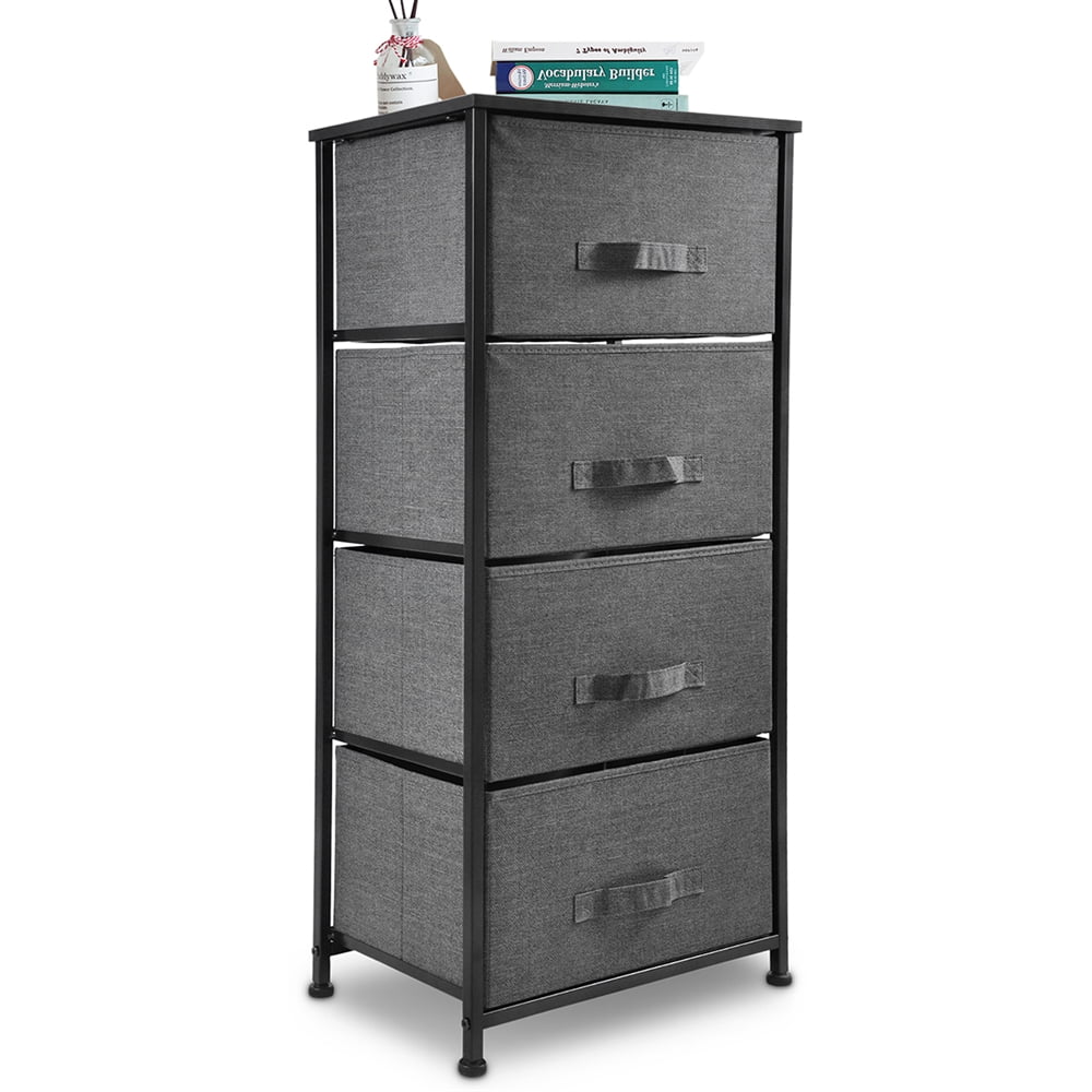 Bigroof Drawer Dresser Storage Tower with Sturdy Steel Frame Easy Pull ...