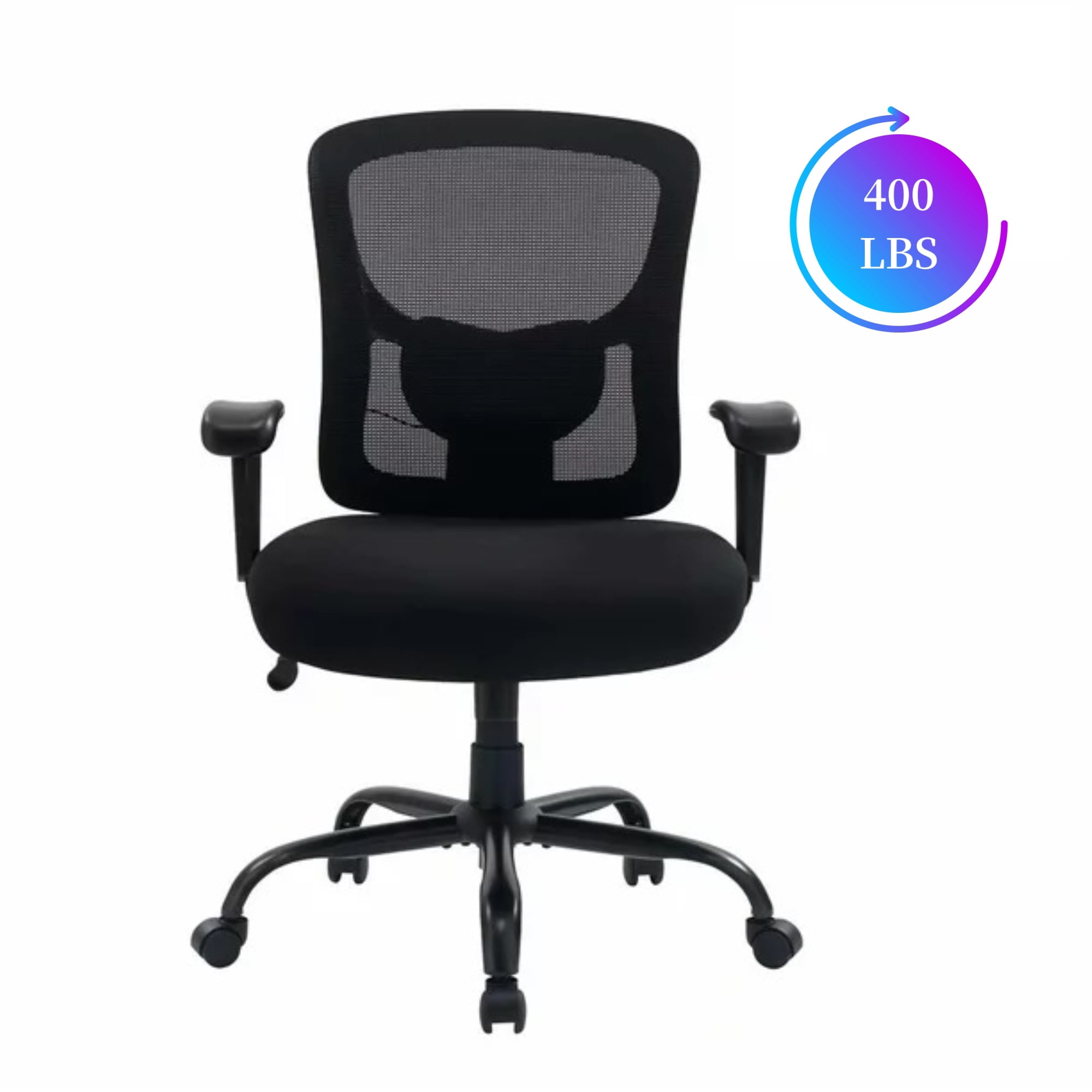 Bigroof Ergonomic Office Chair Mid-Back Home Desk Chair with Lumbar ...