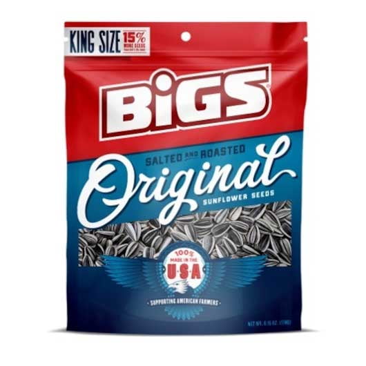 Bigs Original Roasted and Salted Sunflower Seed, 5.35 Ounce -- 12 per ...
