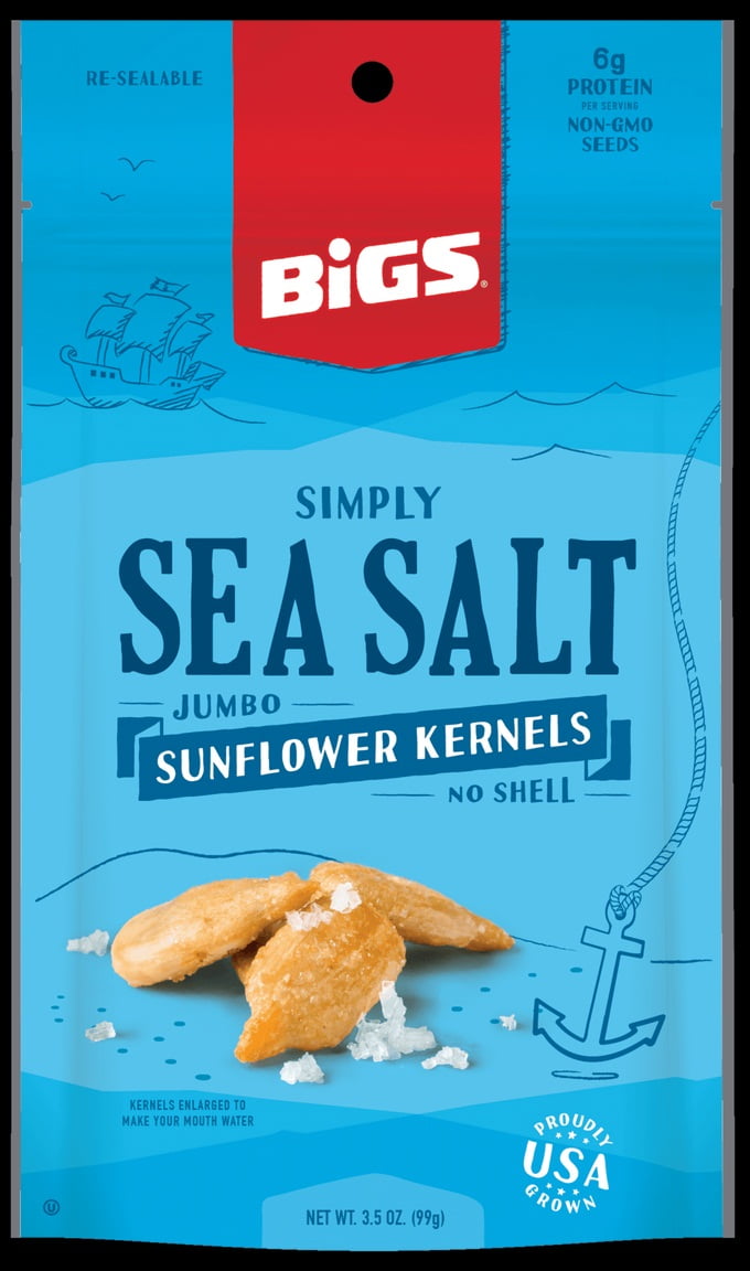 Bigs Sea Salt Sunflower Seed Kernel, 3.5 Ounce -- 36 per case ...