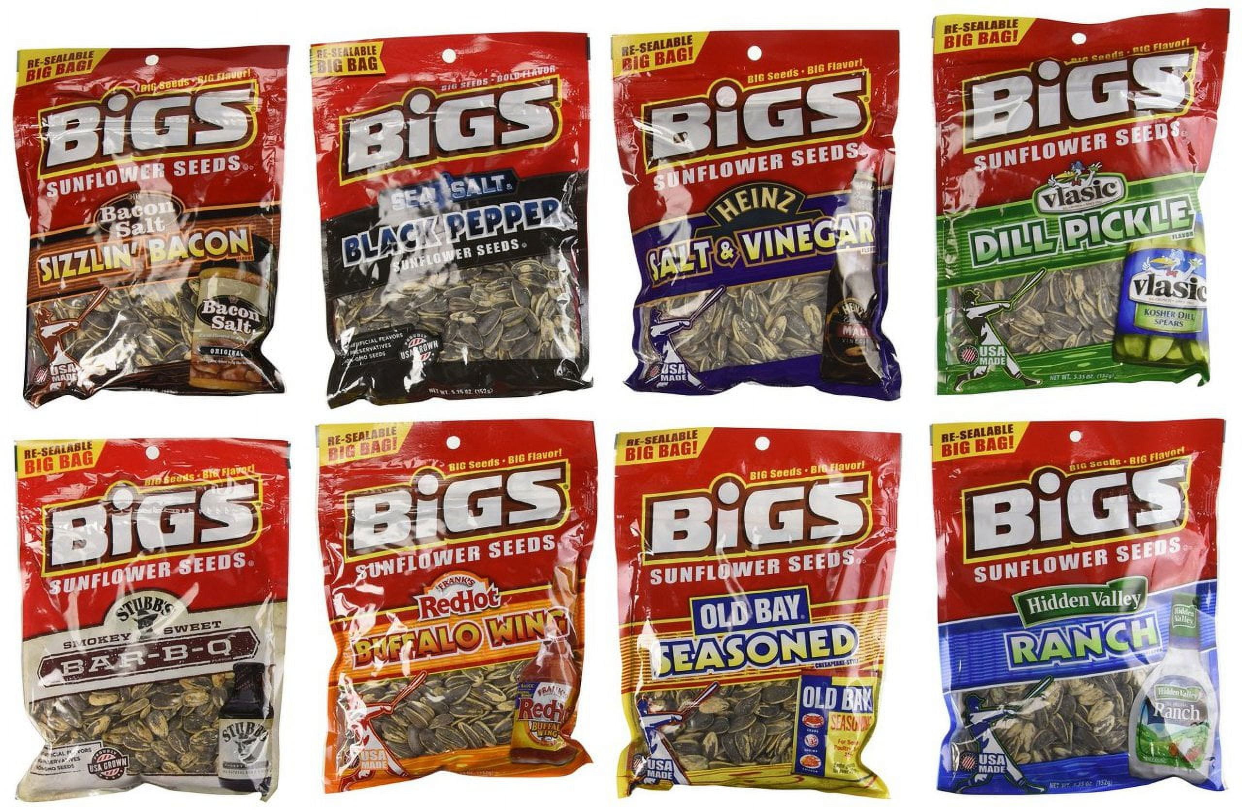 Bigs Stubb's Bar-B-Q Sunflower Seeds, 5.35 oz - Case of 12 - Walmart.com