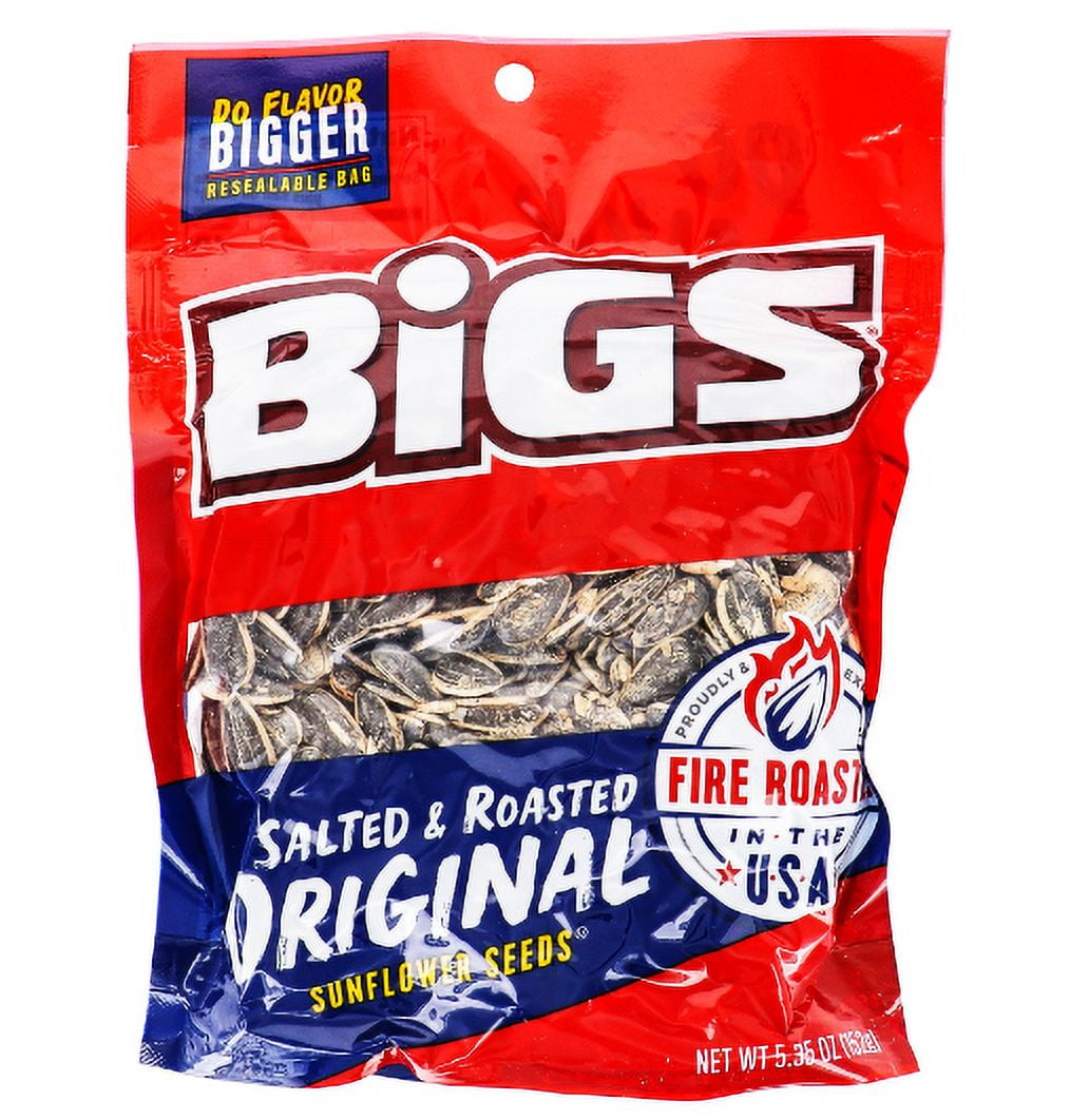 Bigs, Sunflower Seeds Original - Bag, Count 12 (5.35 oz) - Sunflower ...