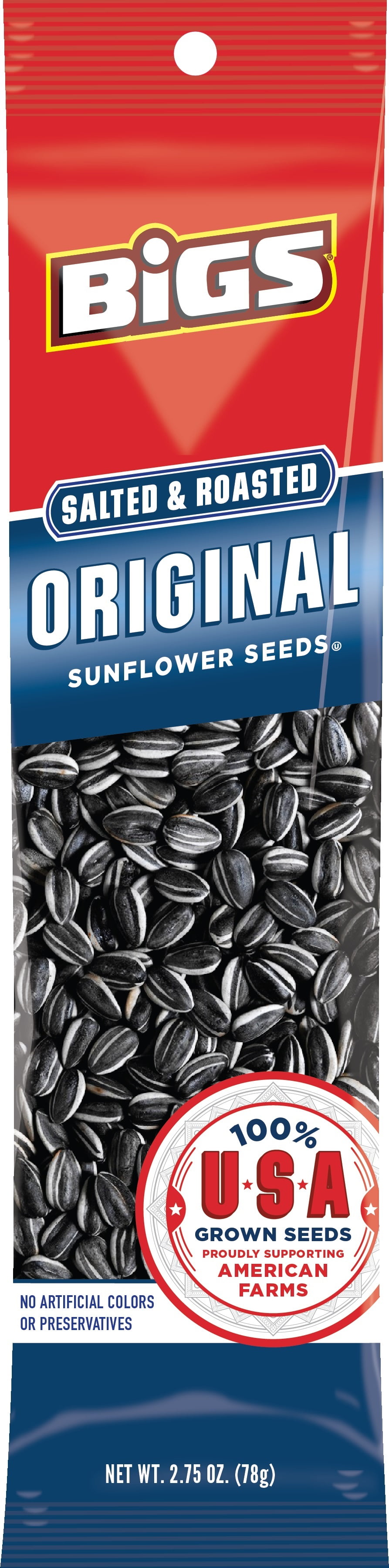 Bigs Sunflower Seeds Original Salted & Roasted 2.75oz (Pack of 12 ...