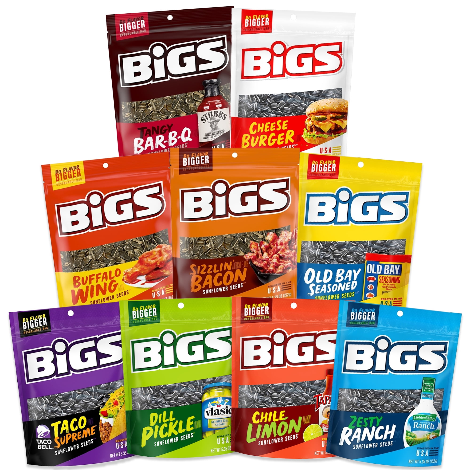 Bigs Sunflower Seeds Variety Pack, 9 Flavors - Walmart.com