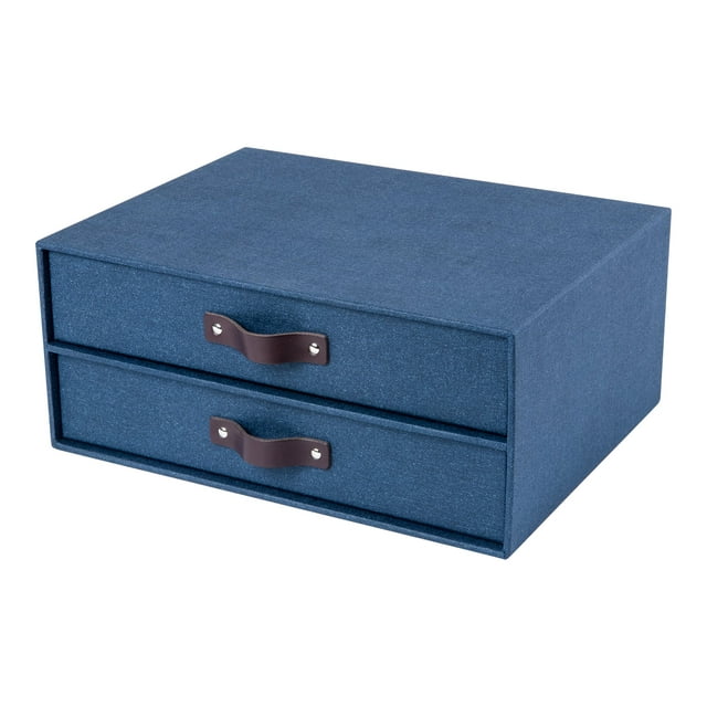 Bigso Birger - Drawer cabinet - 2 drawers - for A4/Letter - canvas blue ...