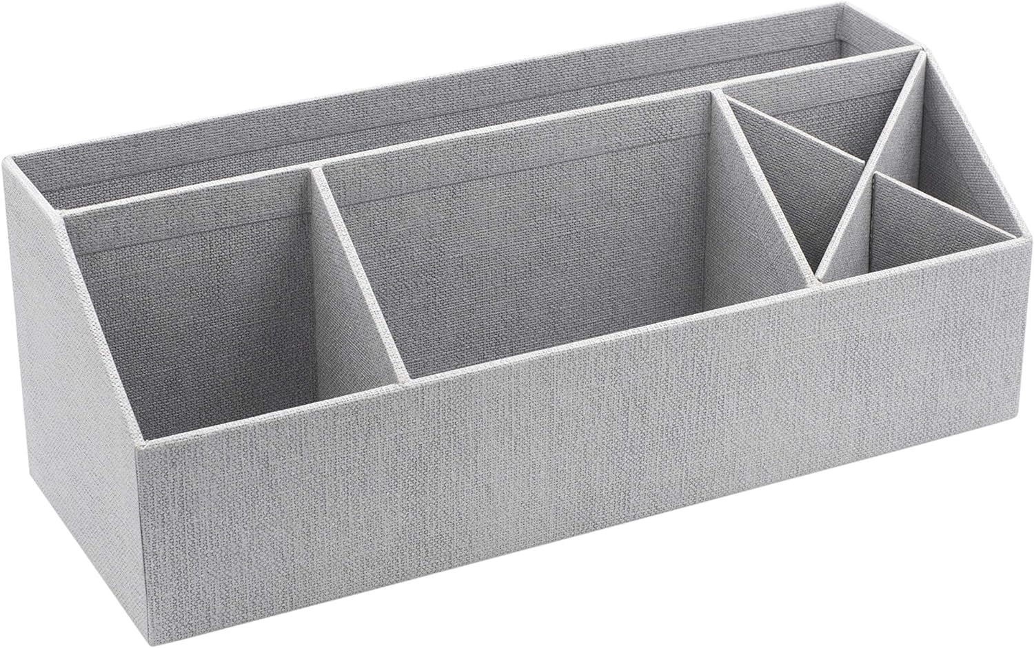 Bigso Elisa Desktop Organizer, Durable Office Storage, Gray Canvas, 7 ...