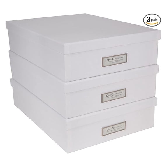 Bigso Oskar Fiberboard Label Frame Document Letter Box - File Organizer ...