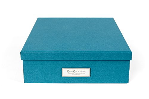 Bigso Oskar Fiberboard Label Frame Document Letter Box | Turquoise ...