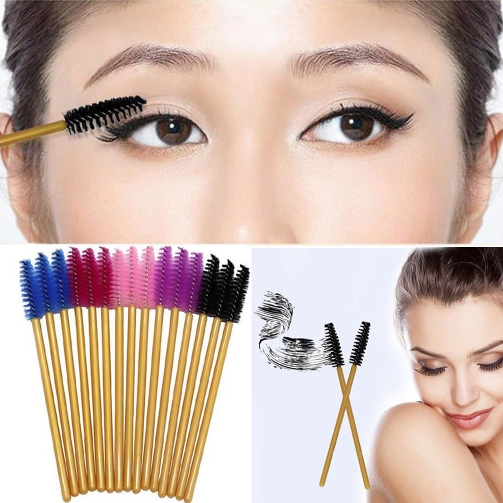 Bigstone 50Pcs Disposable Mascara Wands Eyelash Brushes Applicator ...