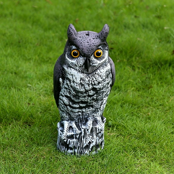 Bigstone Realistic Owl Statue Weather-resistant PE Trinket Fadeless Owl ...