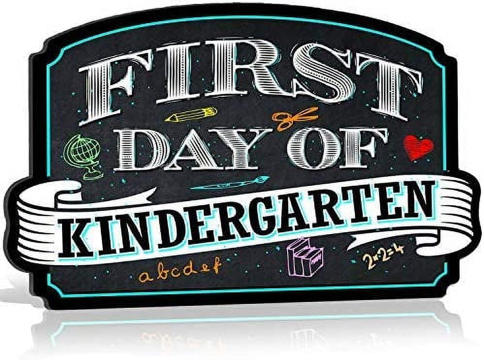 Bigtime First Day of School Photo Prop Sign for Preschool, Kindergarten ...