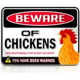 Bigtime Signs Beware of Chickens PVC Warning Sign 9""x12 - Walmart.com
