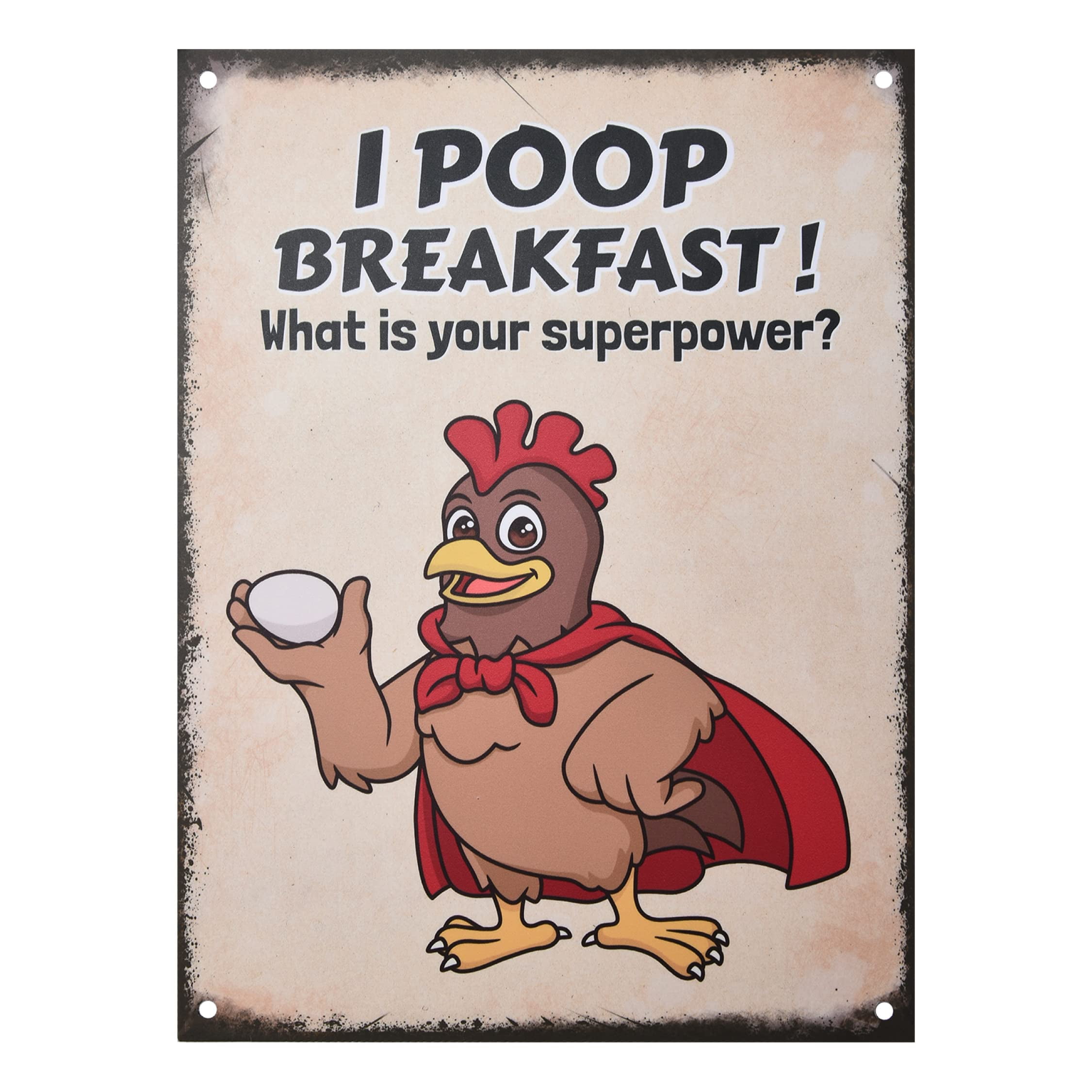 Bigtime I Poop Breakfast Sign - Walmart.com